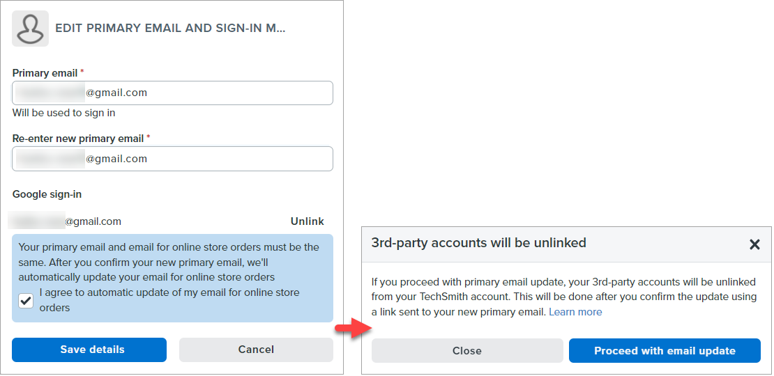 Change My TechSmith Email Address – TechSmith Support