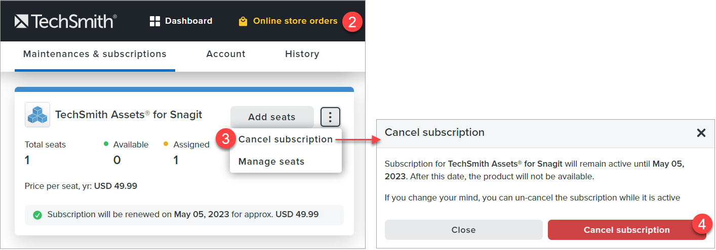 Online Store FAQ – TechSmith Support