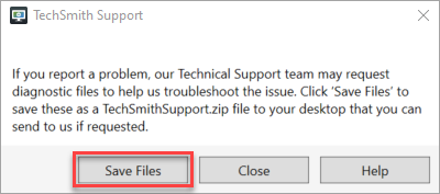 TechSmith Support Tool – TechSmith Support
