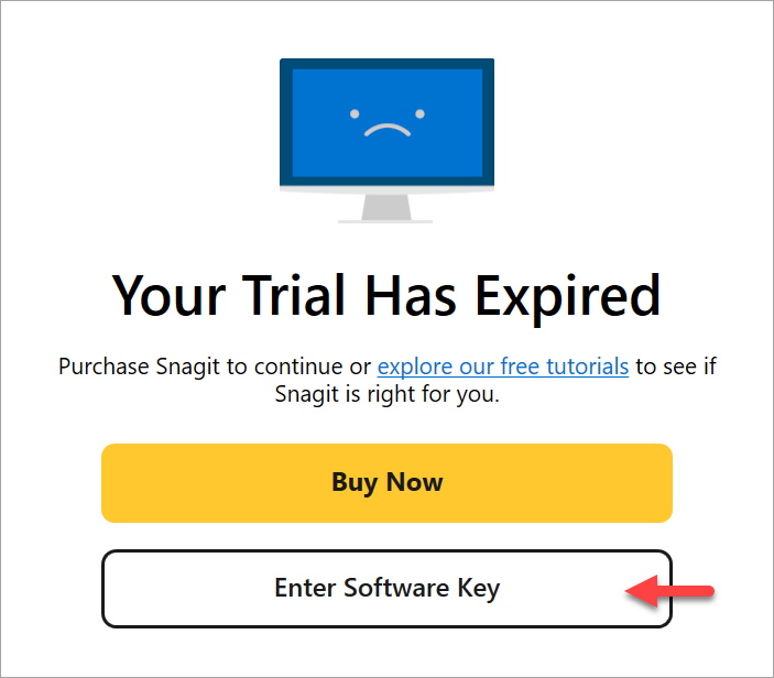 Snagit: Enter My Software Key – TechSmith Support