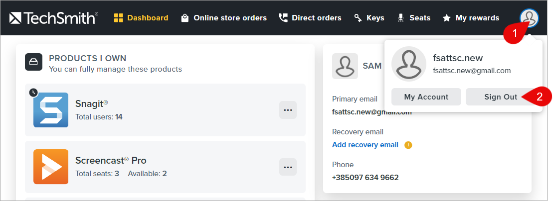 Prevent Unauthorized Access to My TechSmith Account – TechSmith Support