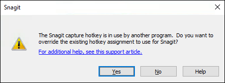 Snagit Print Screen Hotkey Not Working – TechSmith Support
