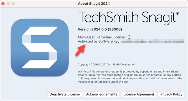 Snagit: Enter My Software Key – TechSmith Support